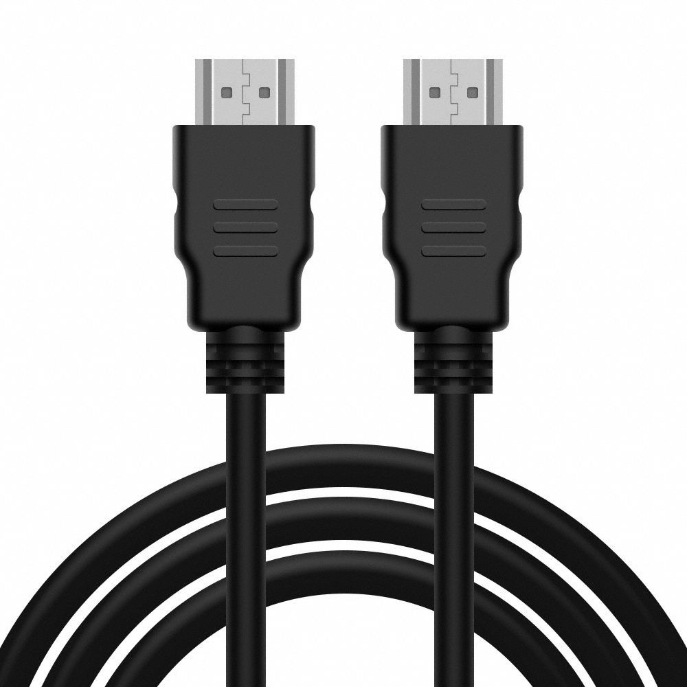 TRIPLETT, 100 ft Overall Lg, PVC, HDMI Cable - 61KX07|HDMI-SS-100BK ...