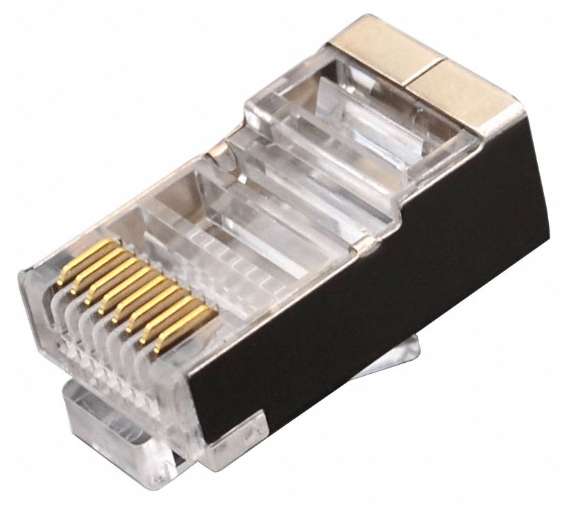 TRIPLETT, Modular Plug RJ45, Solid, Plug - 61KX09|CAT5-HPPS-HP - Grainger