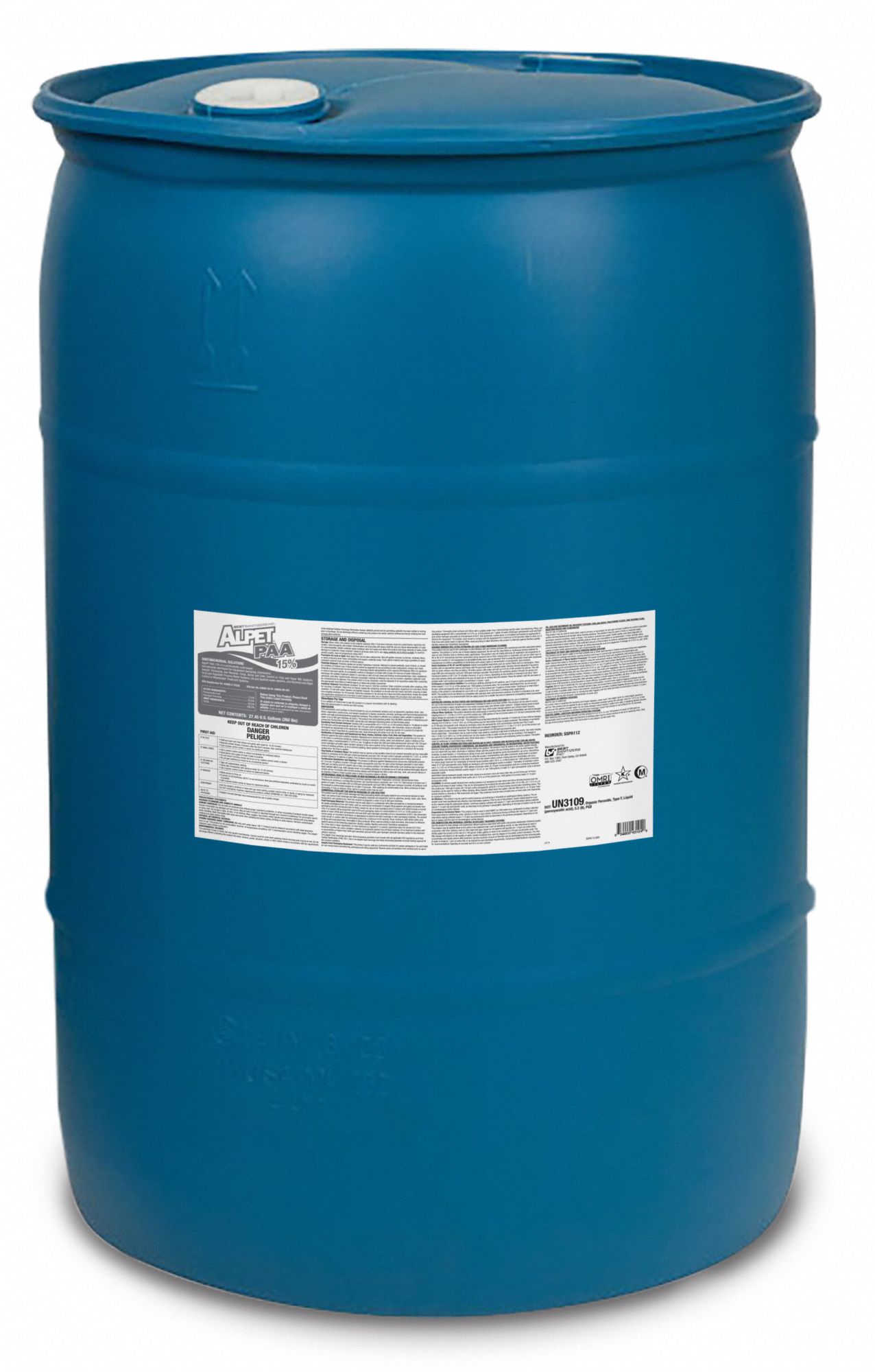 ALPET, Drum, 28 gal Container Size, Antimicrobial Solution for Meat ...