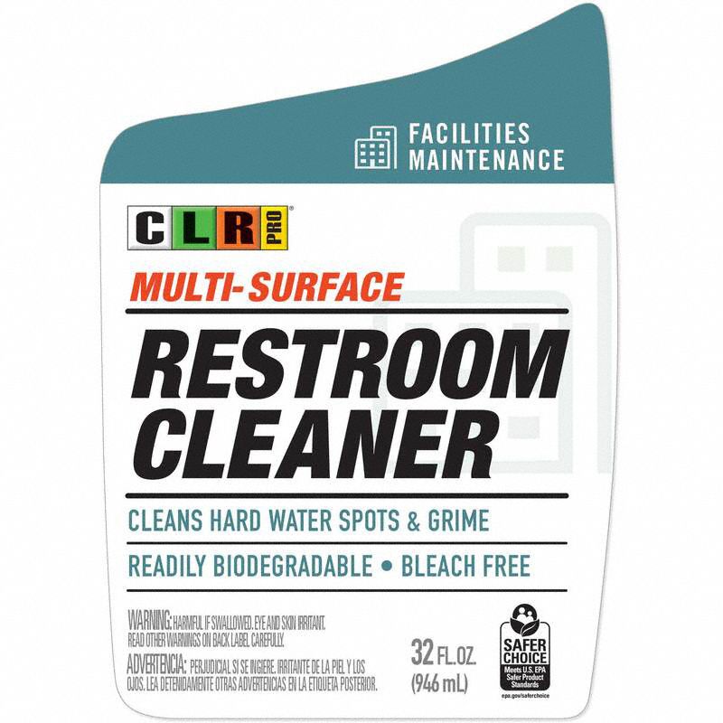 CLR PRO Bathroom Cleaner: Trigger Spray Bottle, 32 oz Container Size ...