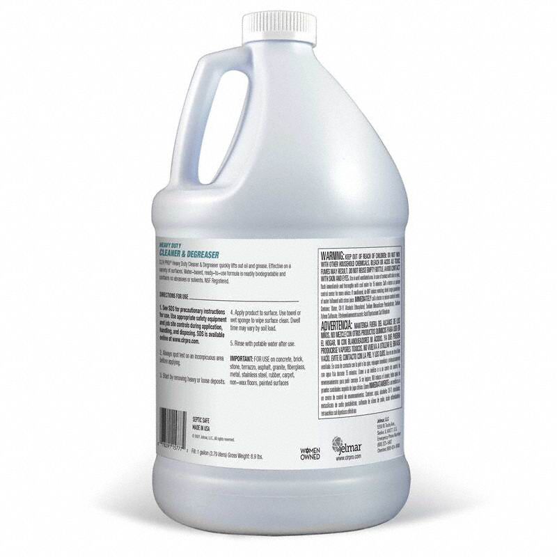 CLR PRO Cleaner/Degreaser: Water Based, Jug, 1 gal Container Size ...
