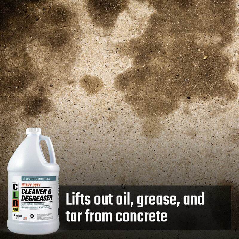 CLR PRO Cleaner/Degreaser: Water Based, Jug, 1 gal Container Size ...