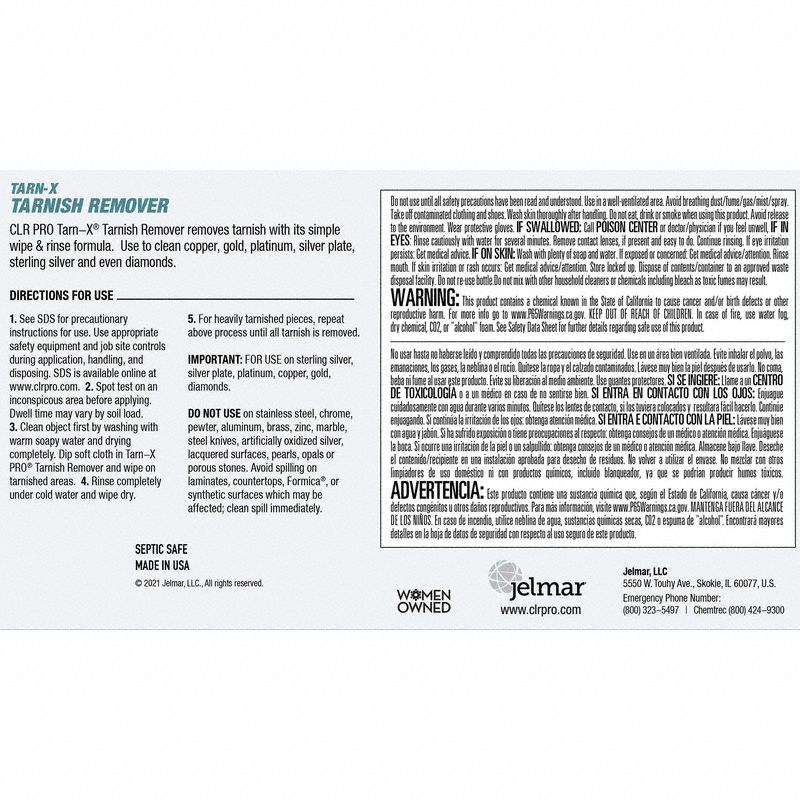 TARN-X PRO Tarnish Remover: Jug, 1 gal Container Size, Ready to Use ...