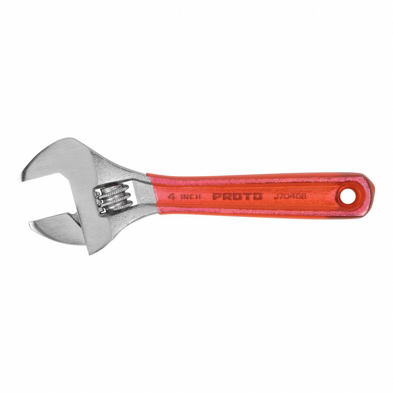 PROTO, Alloy Steel, Chrome, Adjustable Wrench - 61TH84|J704GB - Grainger PROTO, Alloy Steel, Chrome, Adjustable Wrench - 61TH84|J704GB - Grainger