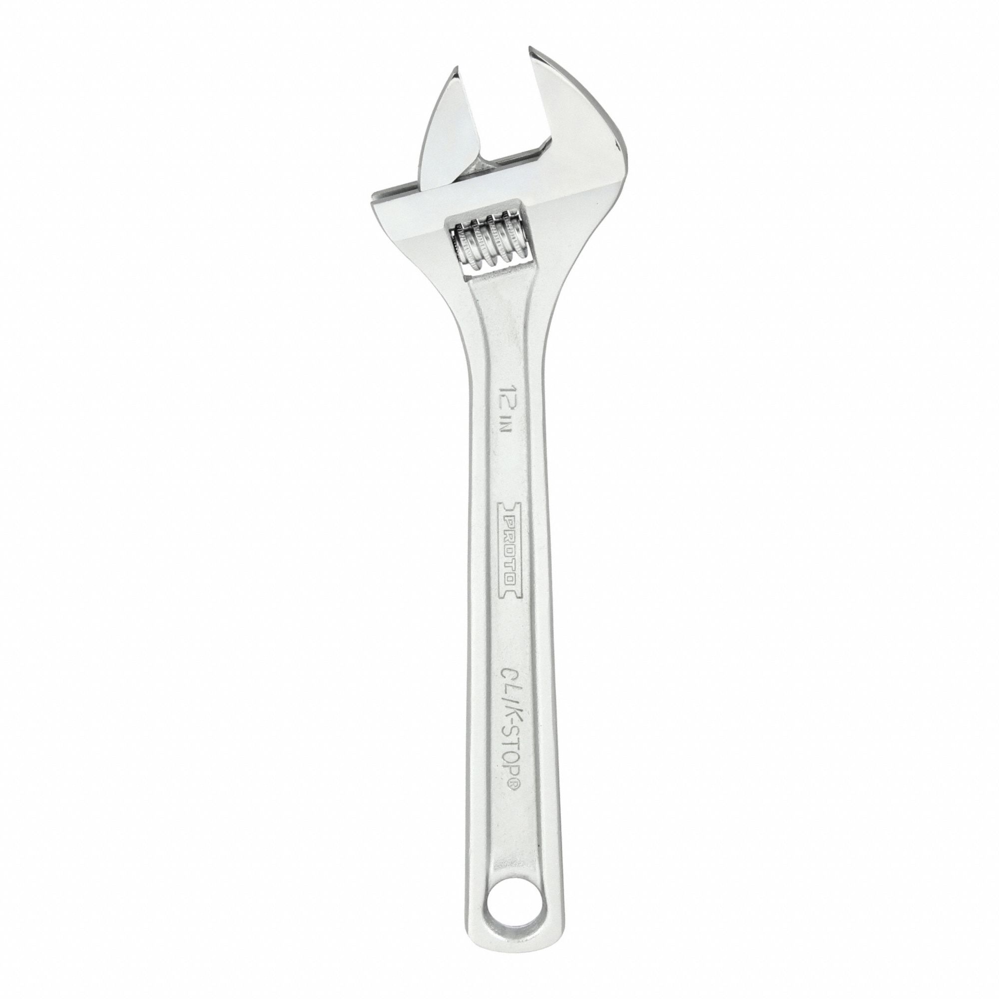 PROTO, Alloy Steel, Chrome, Adjustable Wrench - 61TH89|J712LA - Grainger