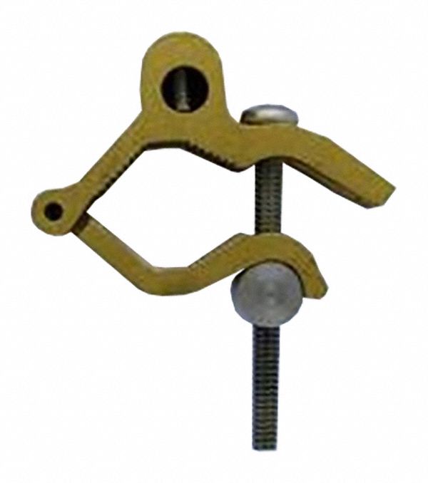 Bronze, 2 to 10 AWG Grounding Wire Size, Single Bolt Grounding Clamp ...