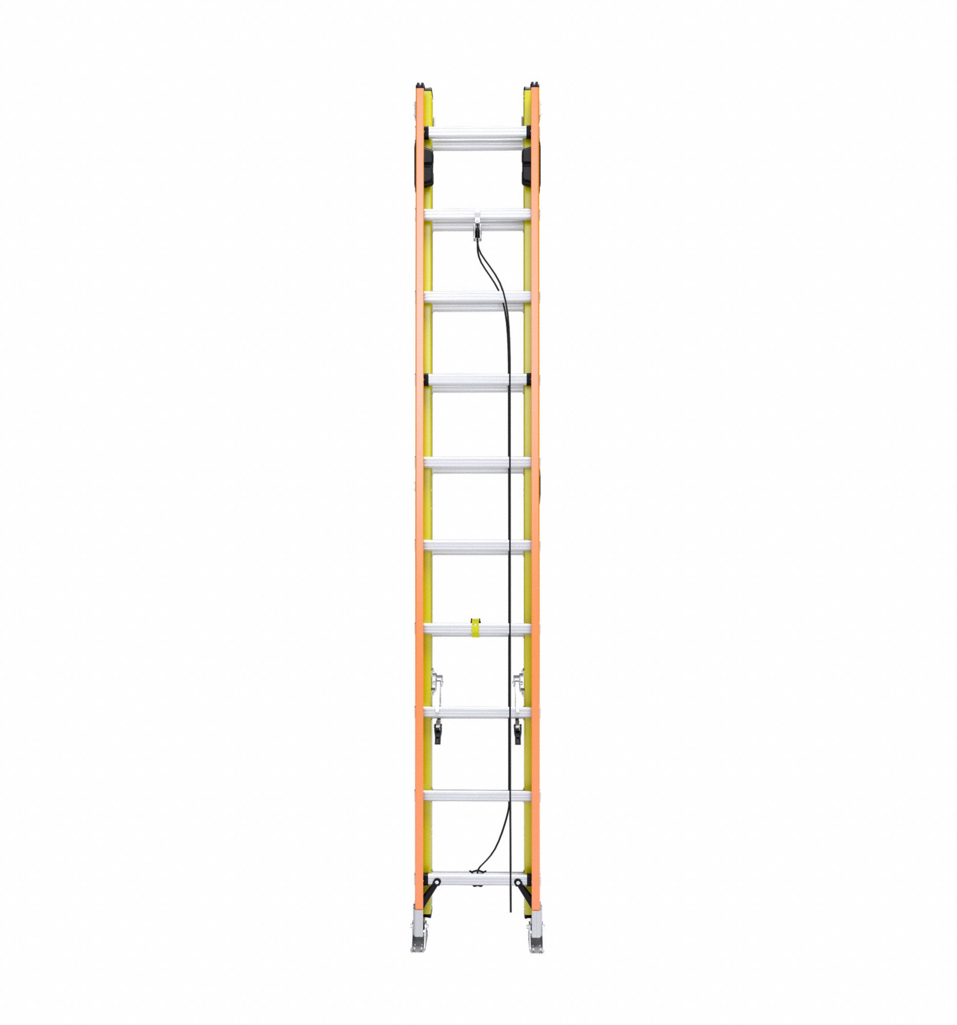 WERNER, 20 ft Ladder Size, Fiberglass, Extension Ladder - 61UG87|T6220 ...