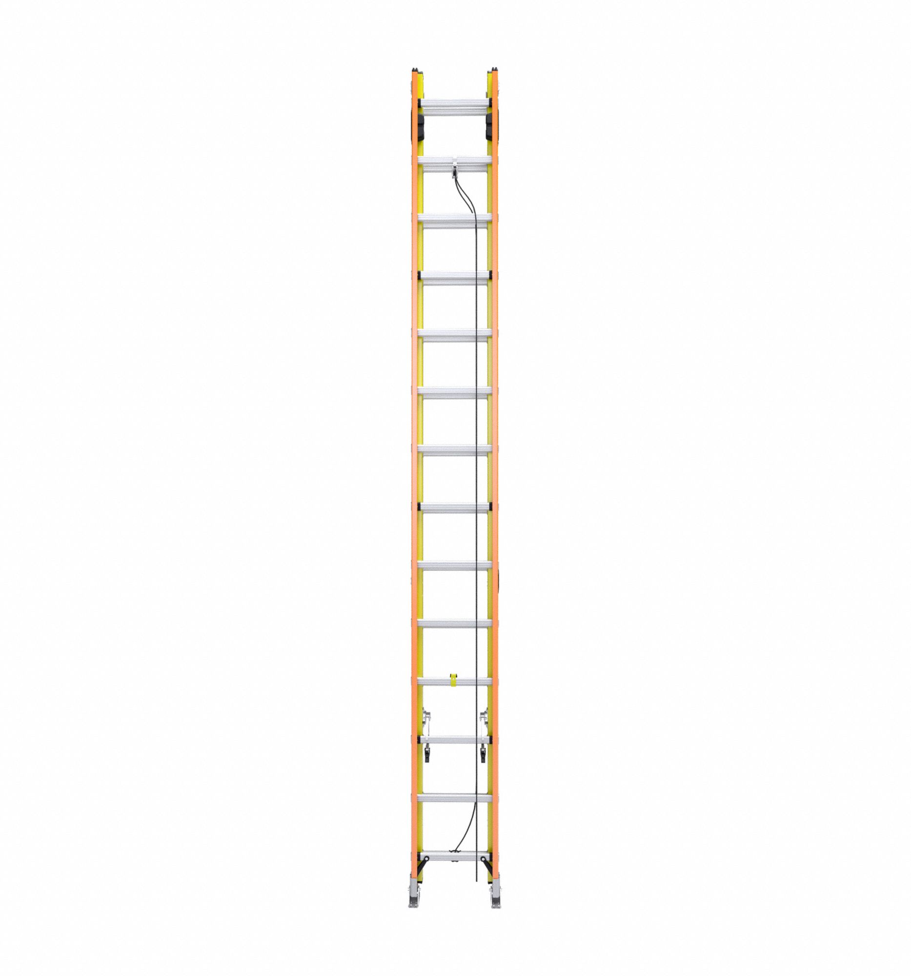 WERNER, 28 ft Ladder Size, Fiberglass, Extension Ladder - 61UG89|T6228 ...