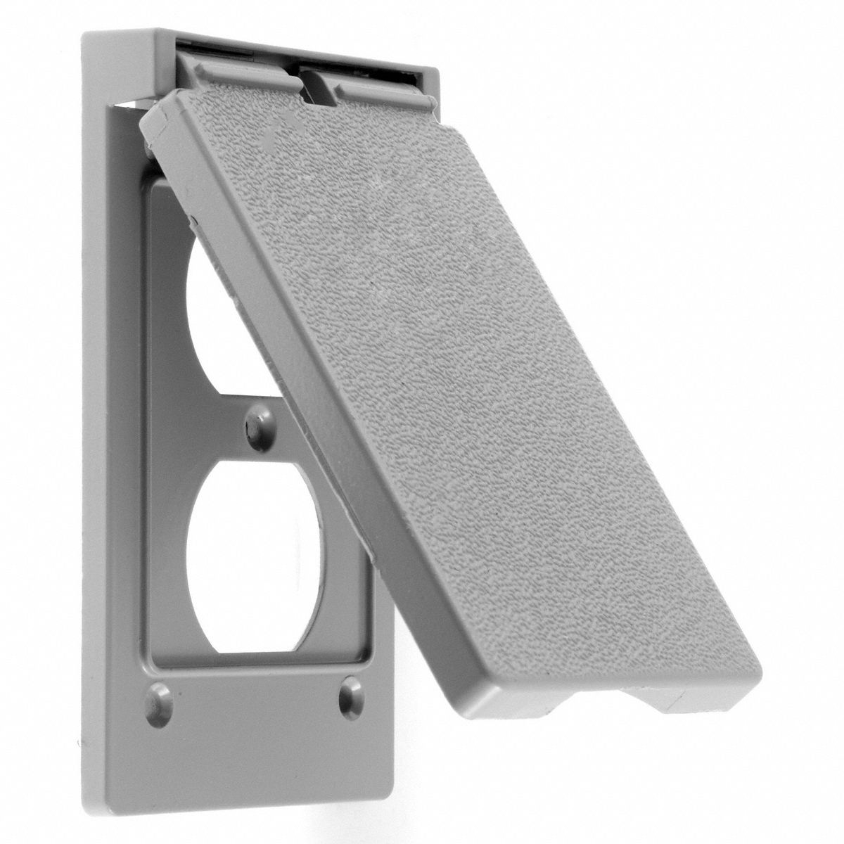 HUBBELL WIRING DEVICE-KELLEMS, Zinc, Duplex, Weatherproof Cover ...