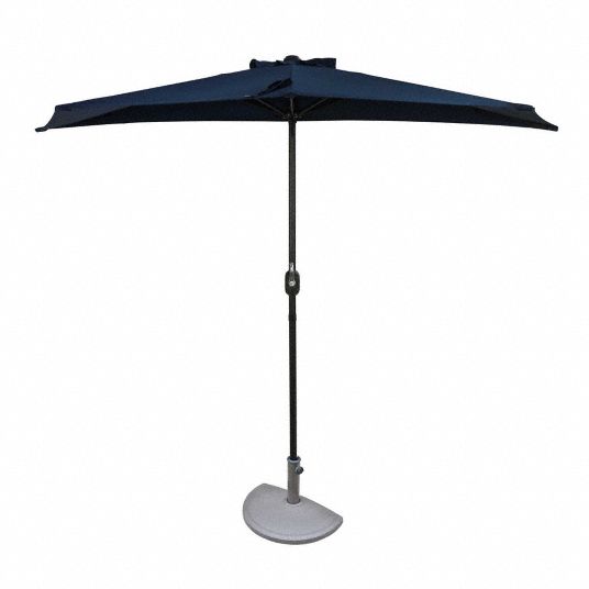 ISLAND UMBRELLA, Navy Blue, Steel, Patio Umbrella - 61UL36|NU6867 ...