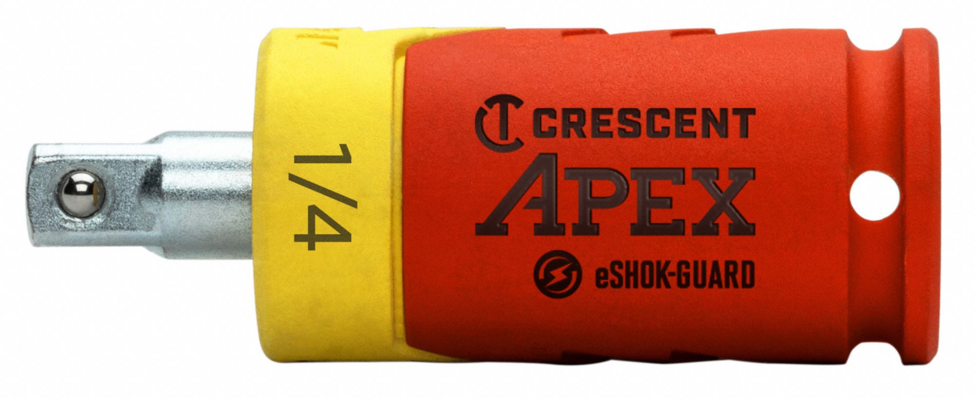 APEX, 1/4 in Input Drive Size, Chrome, Socket Isolator 1/4" x 2 ...