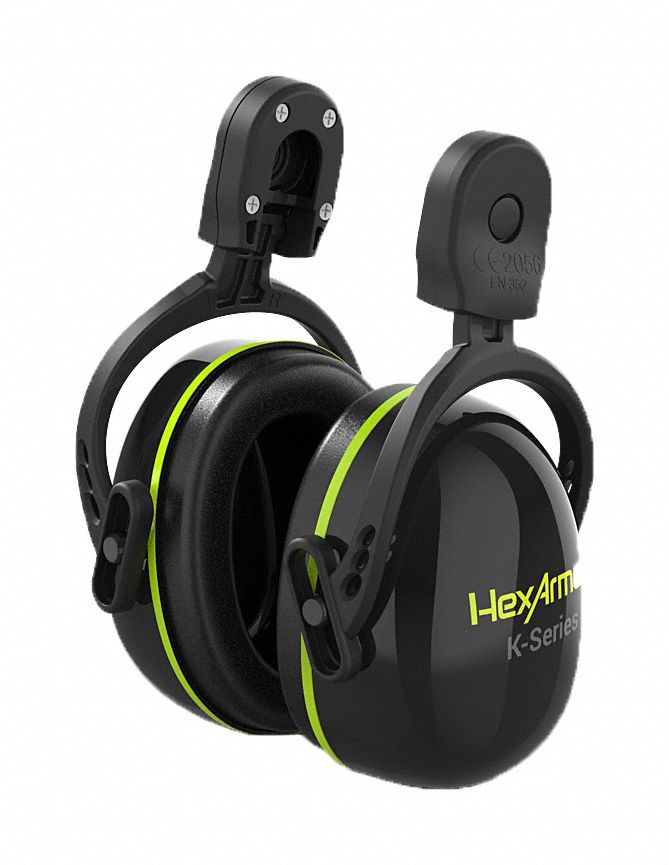 HEXARMOR, Hard Hat-Mounted Earmuff, Passive, Earmuffs - 61UT64|17-18002 ...