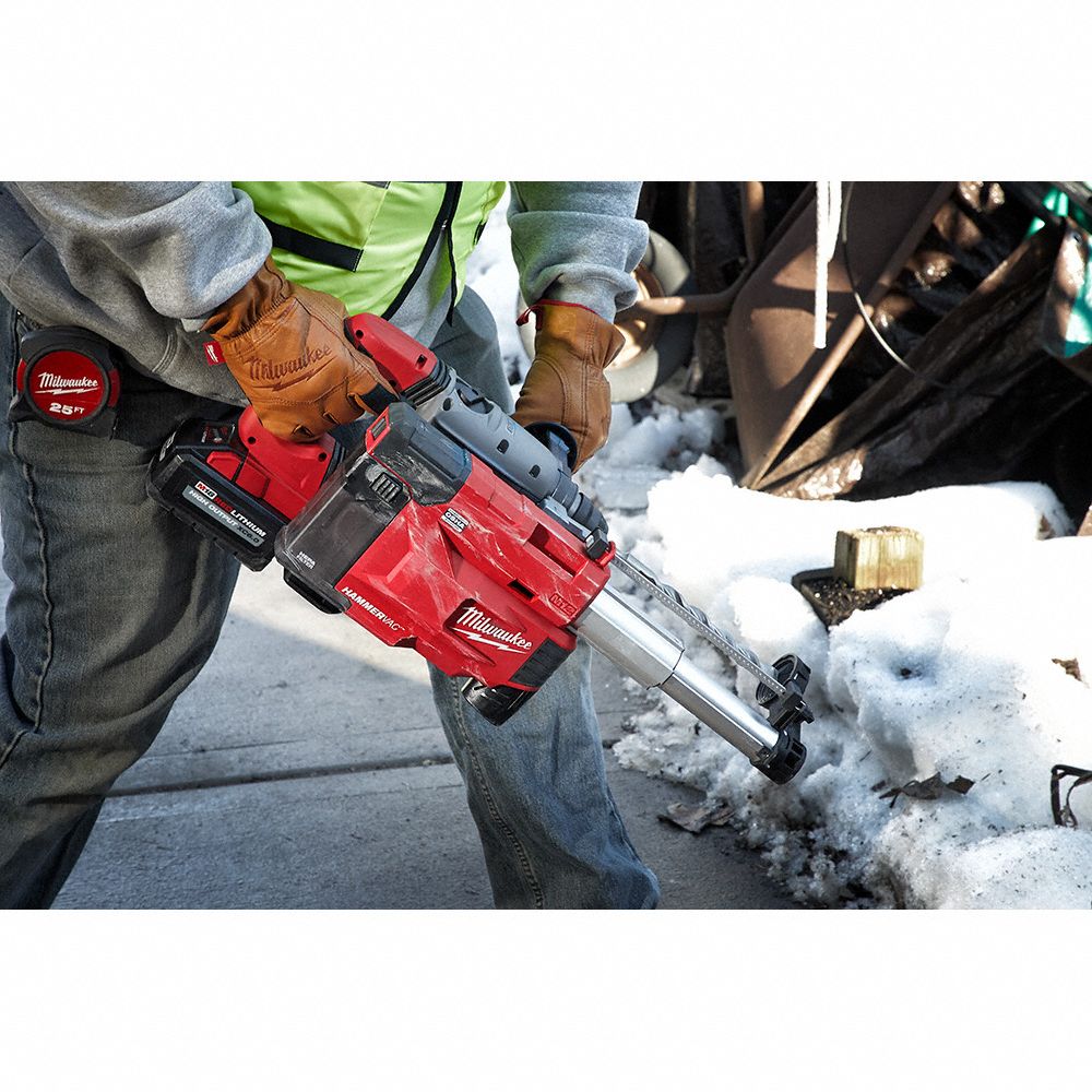MILWAUKEE On-Tool Dust Extractor: On-Tool, Self-Contained, Universal ...