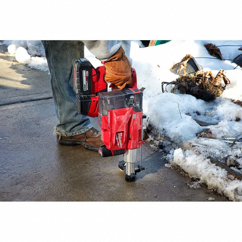MILWAUKEE On-Tool Dust Extractor: On-Tool, Self-Contained, Universal ...