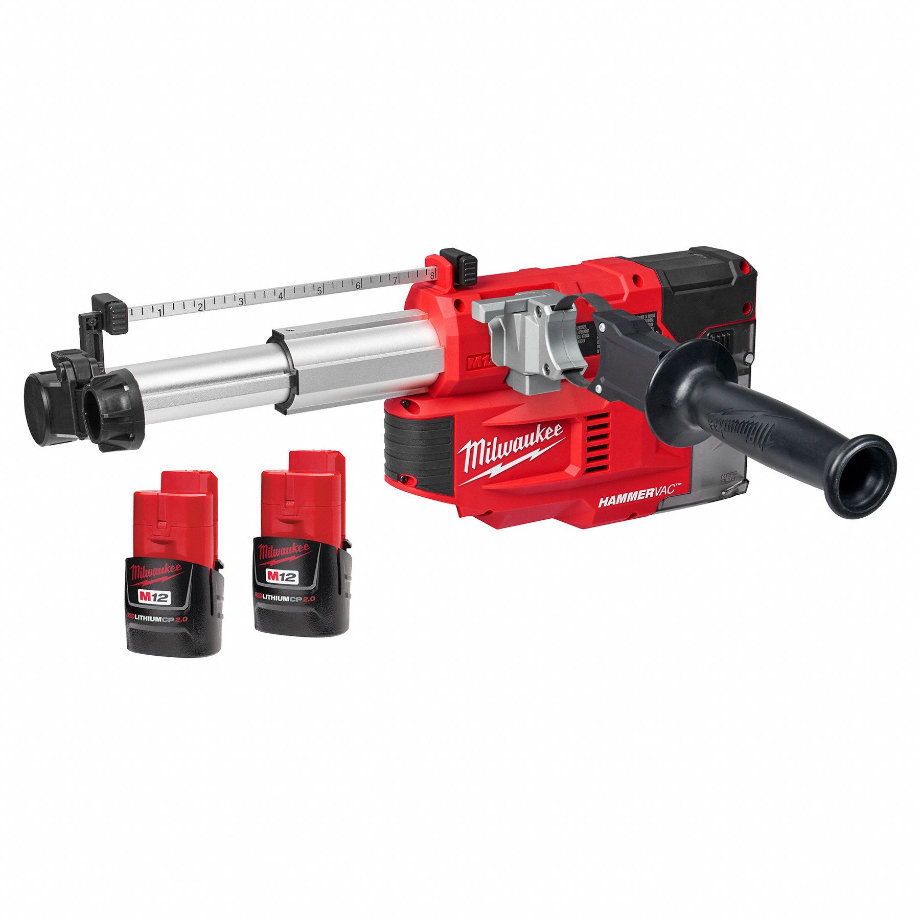 MILWAUKEE, On-Tool, Self-Contained, On-Tool Dust Extractor - 61UU78 ...