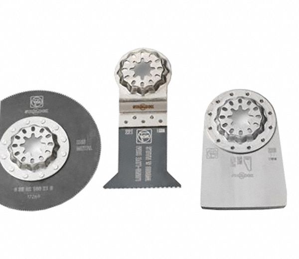 FEIN, 3 Blades, Semi-Circular/Straight, Oscillating Tool Blade Set ...
