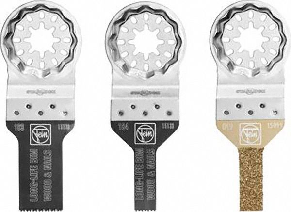 FEIN, 3 Blades, Straight, Oscillating Tool Blade Set - 61VD56 ...