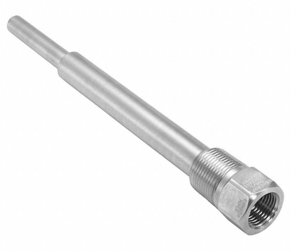 ASHCROFT Termopozo Roscado,1/2" MNPT,Acero Inox. - 61VD73 ...