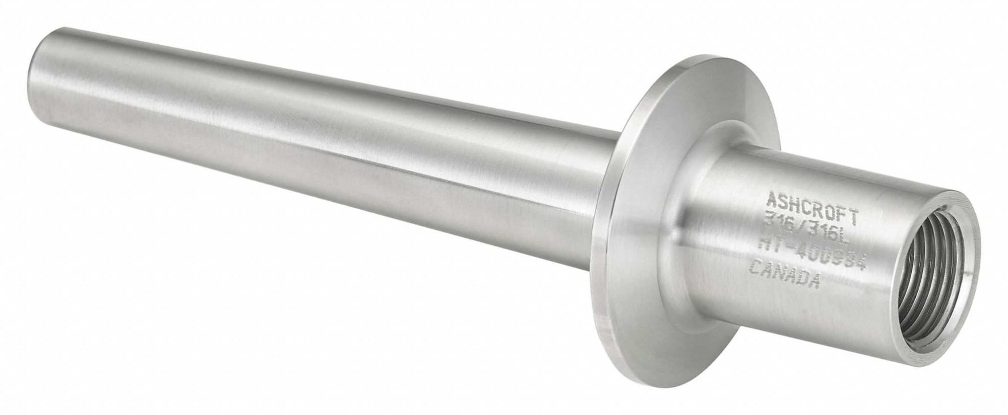 Stainless Steel, 2 in Tri-Clamp®, Sanitary Clamp Thermowell - 61VF51 ...