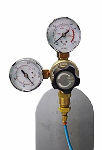 BENCHMARK SCIENTIFIC, Gas Regulator, Aluminum/Brass, Gas Cylinder ...