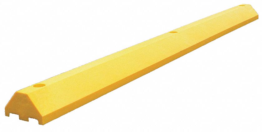 PLASTICS R UNIQUE, ULTRA3672PBY-LAGS, Parking Blocks,Ultra Yellow,6 ft ...
