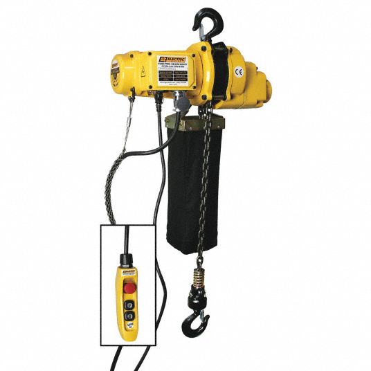 Chain Hoist,Electric,1000lb.,115V,20ft. - Grainger