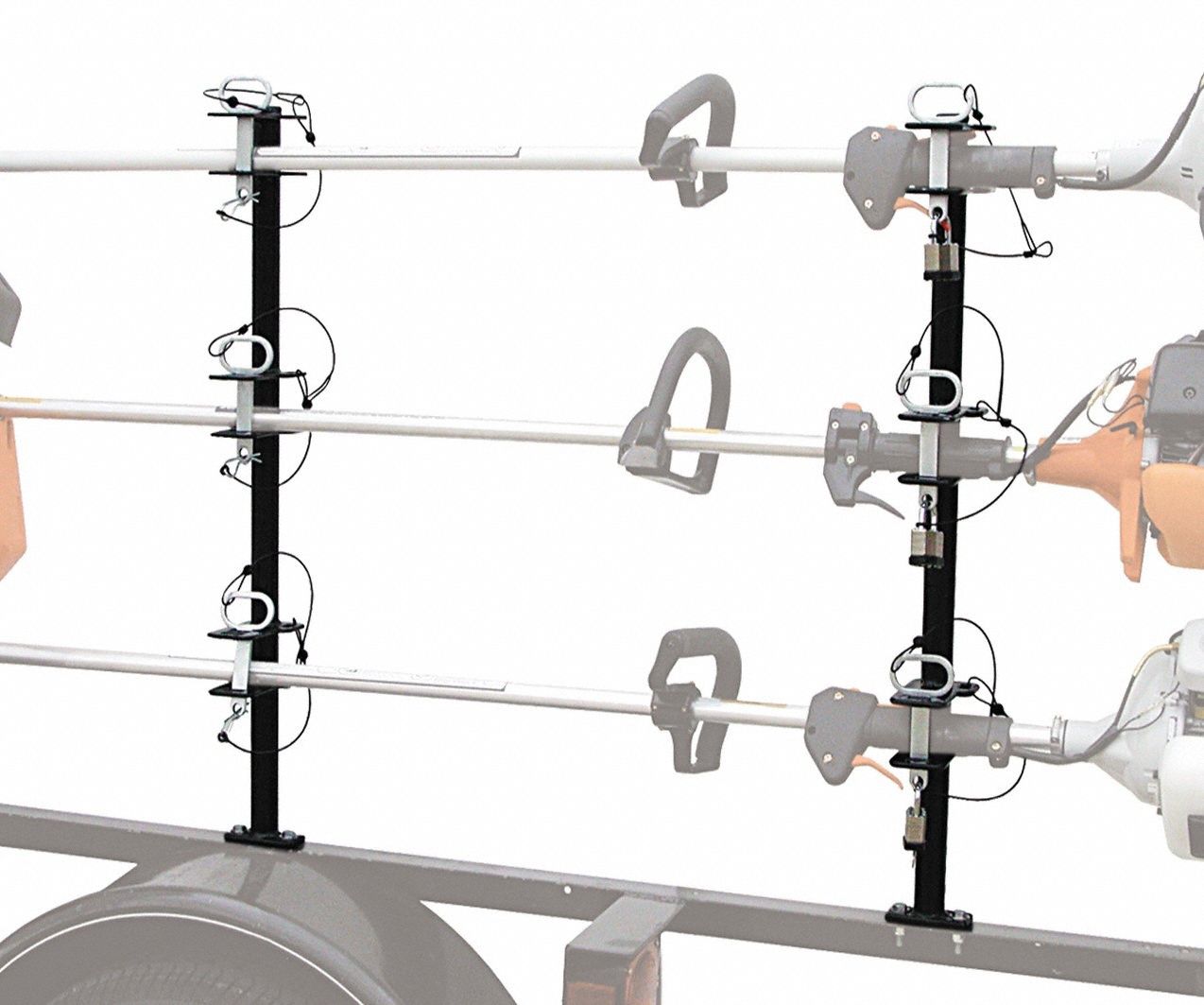 BUYERS PRODUCTS, Lockable Trimmer Rack, 36 in Overall Lg, Lockable ...