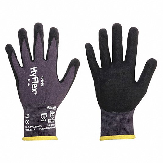 HYFLEX, XS ( 6 ), Rough, Coated Gloves - 62HZ86|11-840VP - Grainger HYFLEX, XS ( 6 ), Rough, Coated Gloves - 62HZ86|11-840VP - Grainger