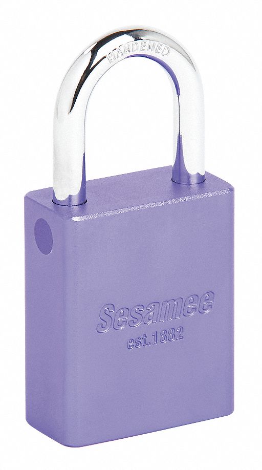 SESAMEE, Keyed Alike, Purple, Alum Safety Lockout Padlock,KA,Purple ...