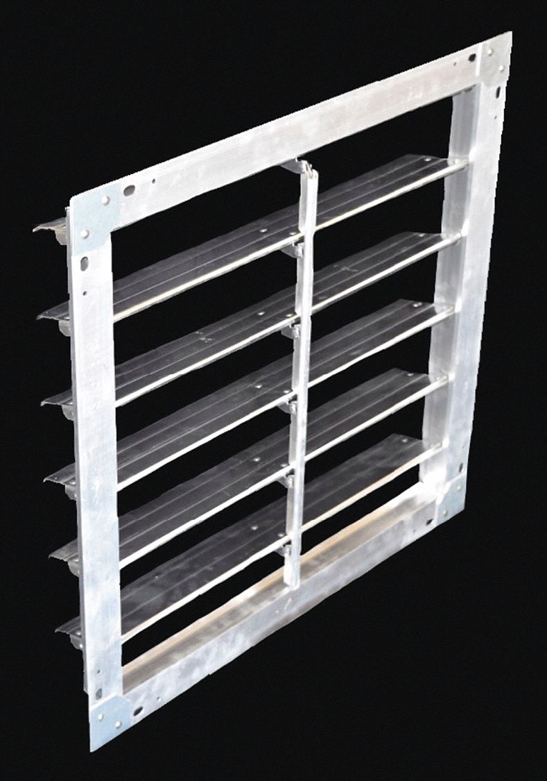 36" Squ Aluminum Wall Vent Shutter - 62ND35|SA36 - Grainger