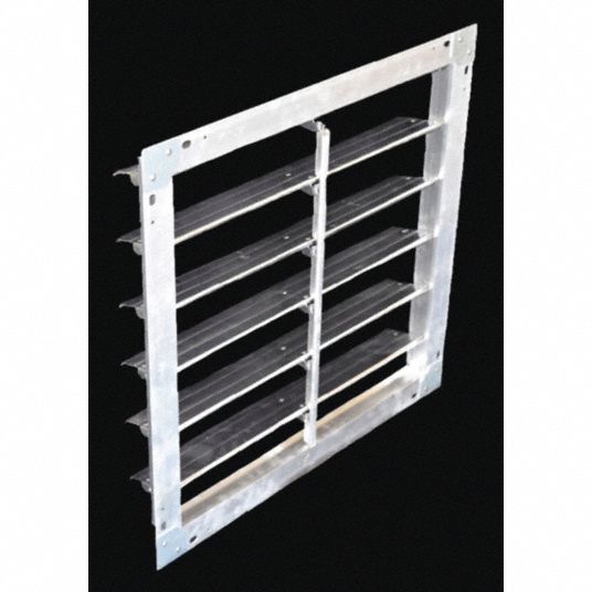 36" Squ Aluminum Wall Vent Shutter - 62ND35|SA36 - Grainger