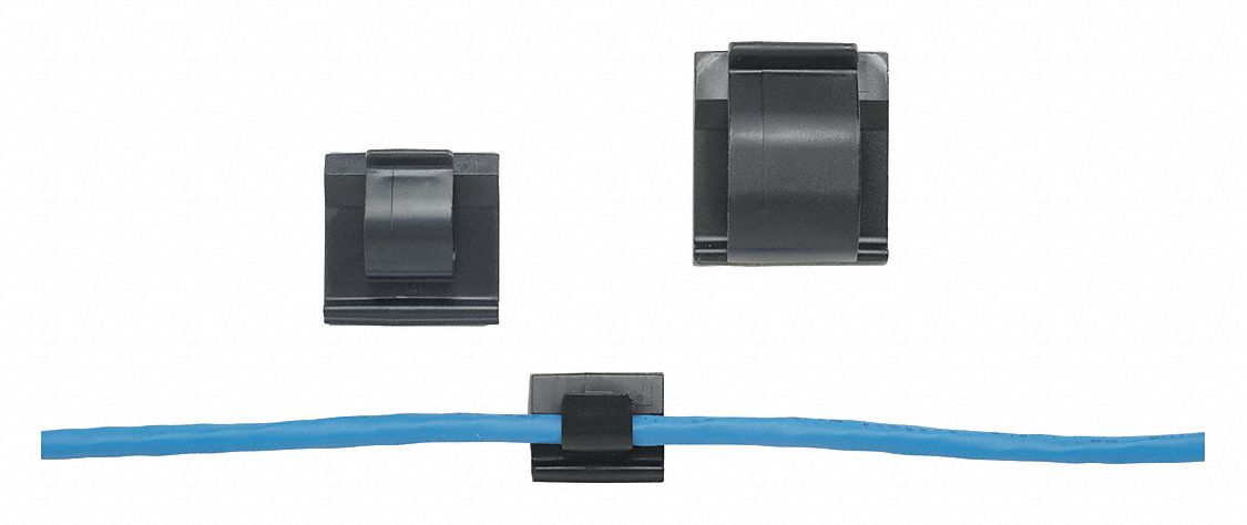 0.38 in Max. Bundle Dia., 0.49 in Slot Wd, Cable Clip - 62NG47|ACC38-AT ...