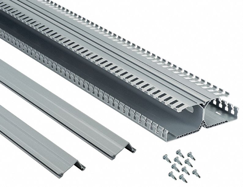 0.3 in Slot Wd, PVC, DIN Rail Wiring Duct,Gray,6ft - 62NM27|DRD22LG6 ...