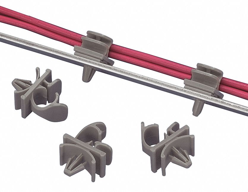 Wire Clip,Push Mount,PK50 - 62PC96|LWC50-H25-L14 - Grainger