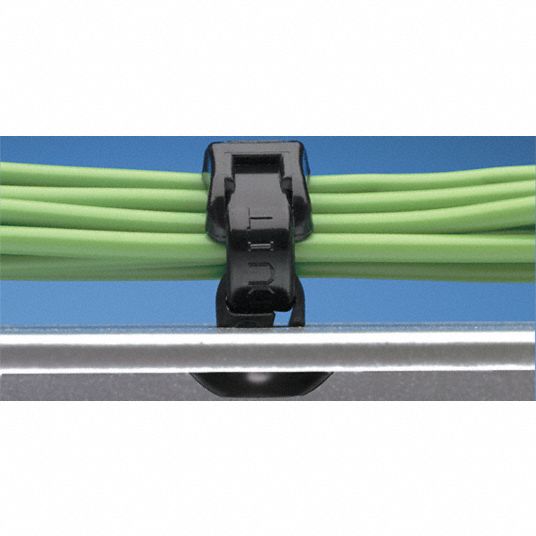 PANDUIT, 0.2 in Slot Wd, 0.06 in Slot Ht, Cable Tie Mount - 62PF26|PBMS ...