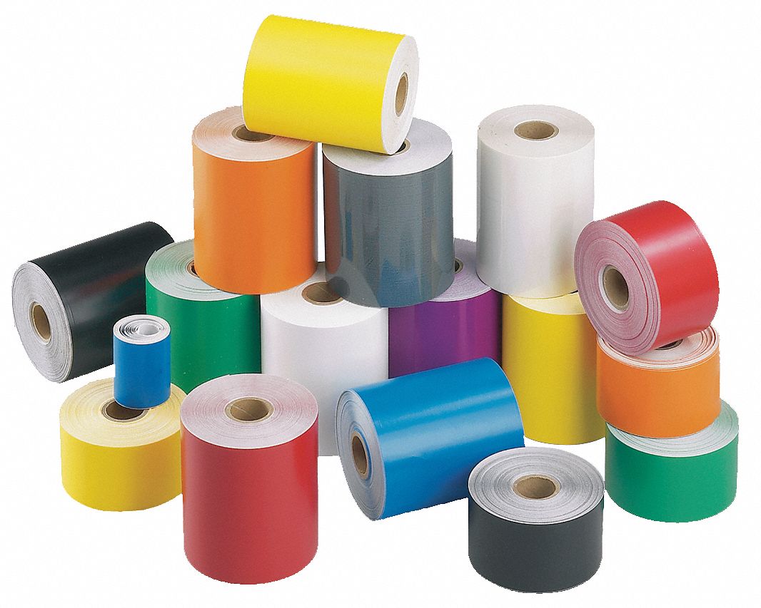 2 in x 100 ft, Vinyl, Printable Labeling Tape,2"x100ft,Yellow - 62PY10 ...