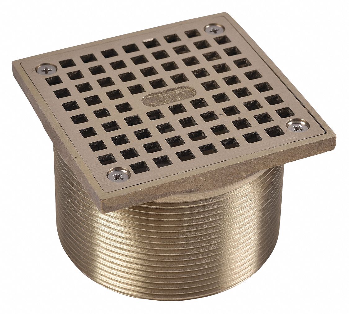 OATEY, Cast Nickel Sq Sq Strainer,4" - 62RH33|82210 - Grainger