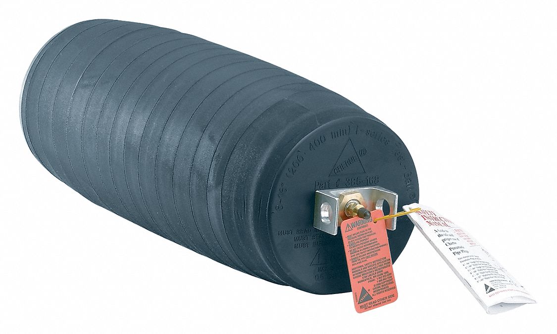 CHERNE, For 24 in – 60 in Pipe, Bracket Tag Tether, Test-Ball - 62RP60 ...