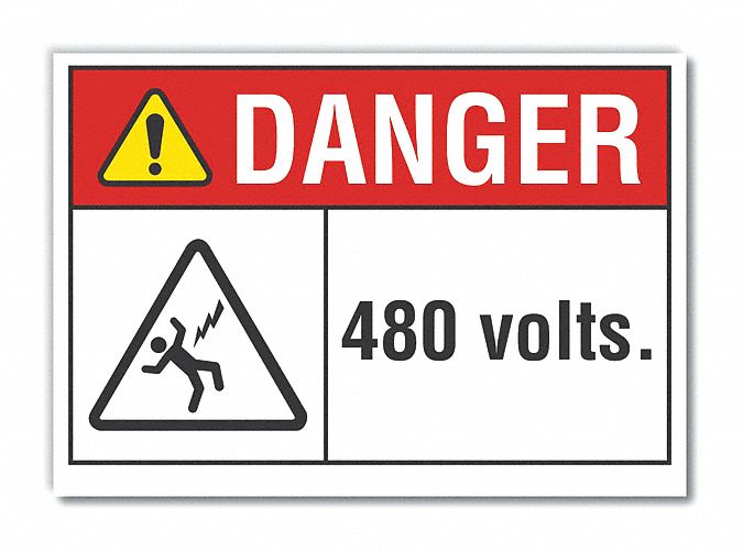 Polyester, Adhesive Sign Mounting, Voltage Danger Label - 62TV29|LCU4 ... Polyester, Adhesive Sign Mounting, Voltage Danger Label - 62TV29|LCU4 ...