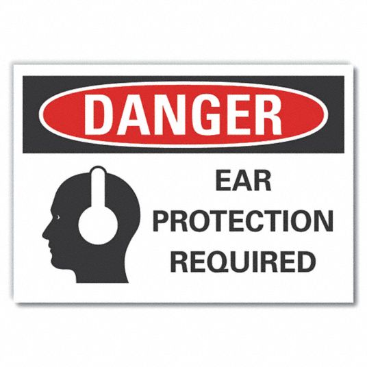 Non-PVC Polymer, Adhesive Sign Mounting, Danger Sign - 456P78|LCU4-0280 ...