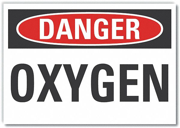Reflective Sheeting, Adhesive Sign Mounting, Oxygen Danger Reflective ...