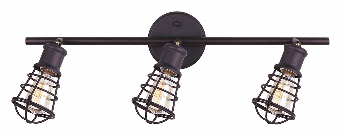 CANARM Three Light Track,60W,24x10-1/8x4-3/4" - Track Lighting Kits ...