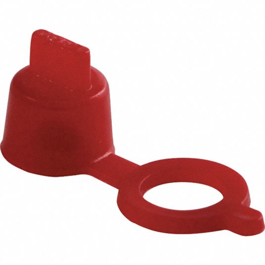 Grease Fitting Cap Dome,Red - Grainger