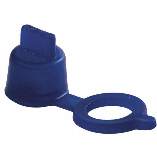 Grease Fitting Cap Dome,Blue - Grainger