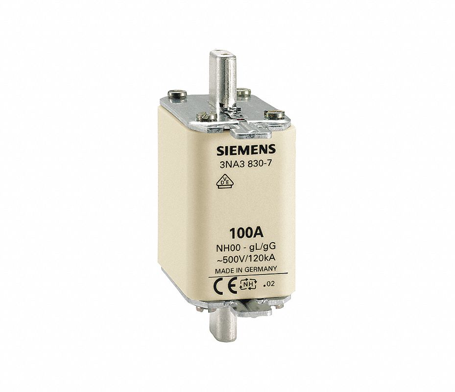 SIEMENS Fusible,Cerámica,125A,500VCA,3-1/16" L - Fusibles IEC y ...