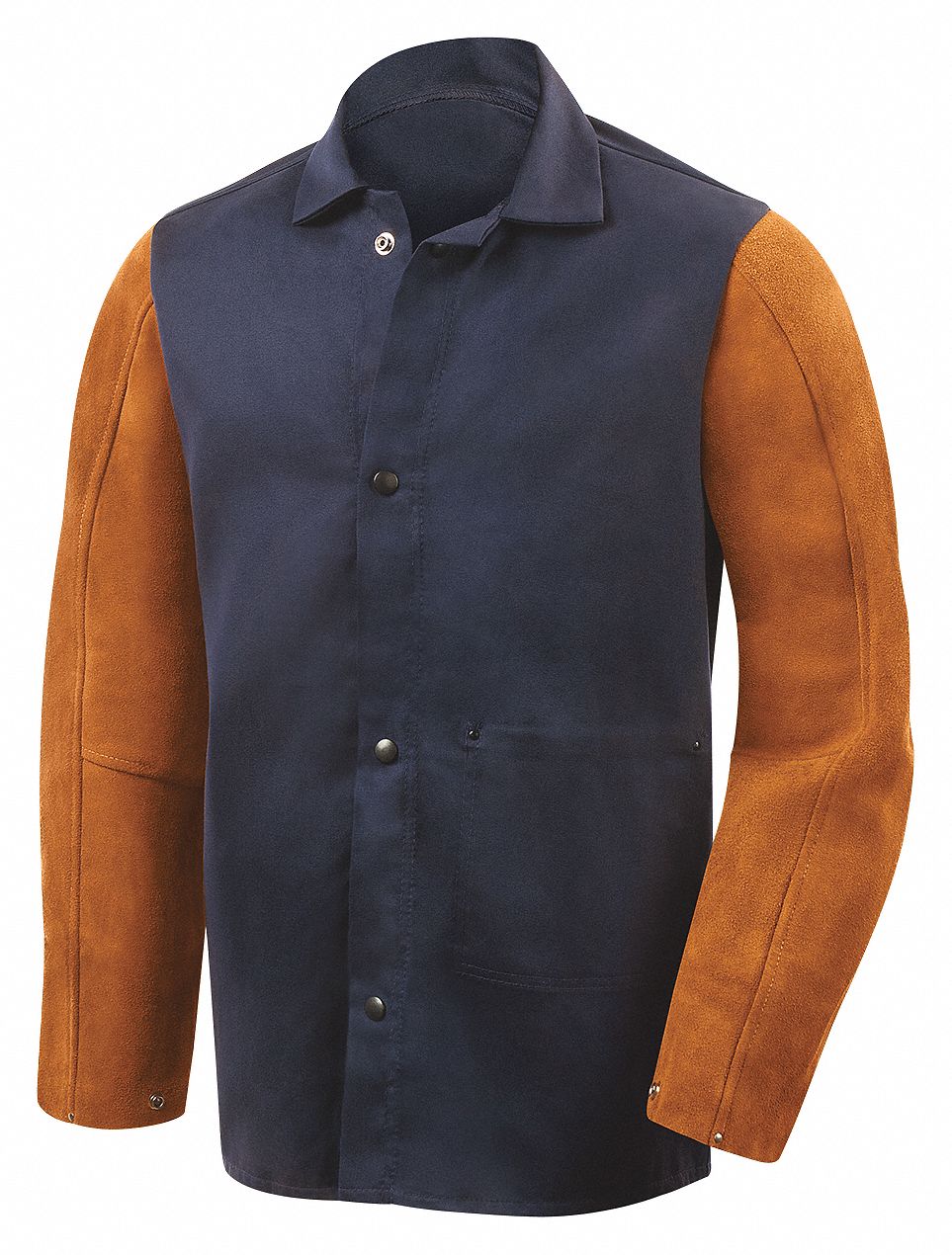 STEINER, Men's, Cotton with Cowhide Sleeves ( 9 oz ), Welding Jacket ...