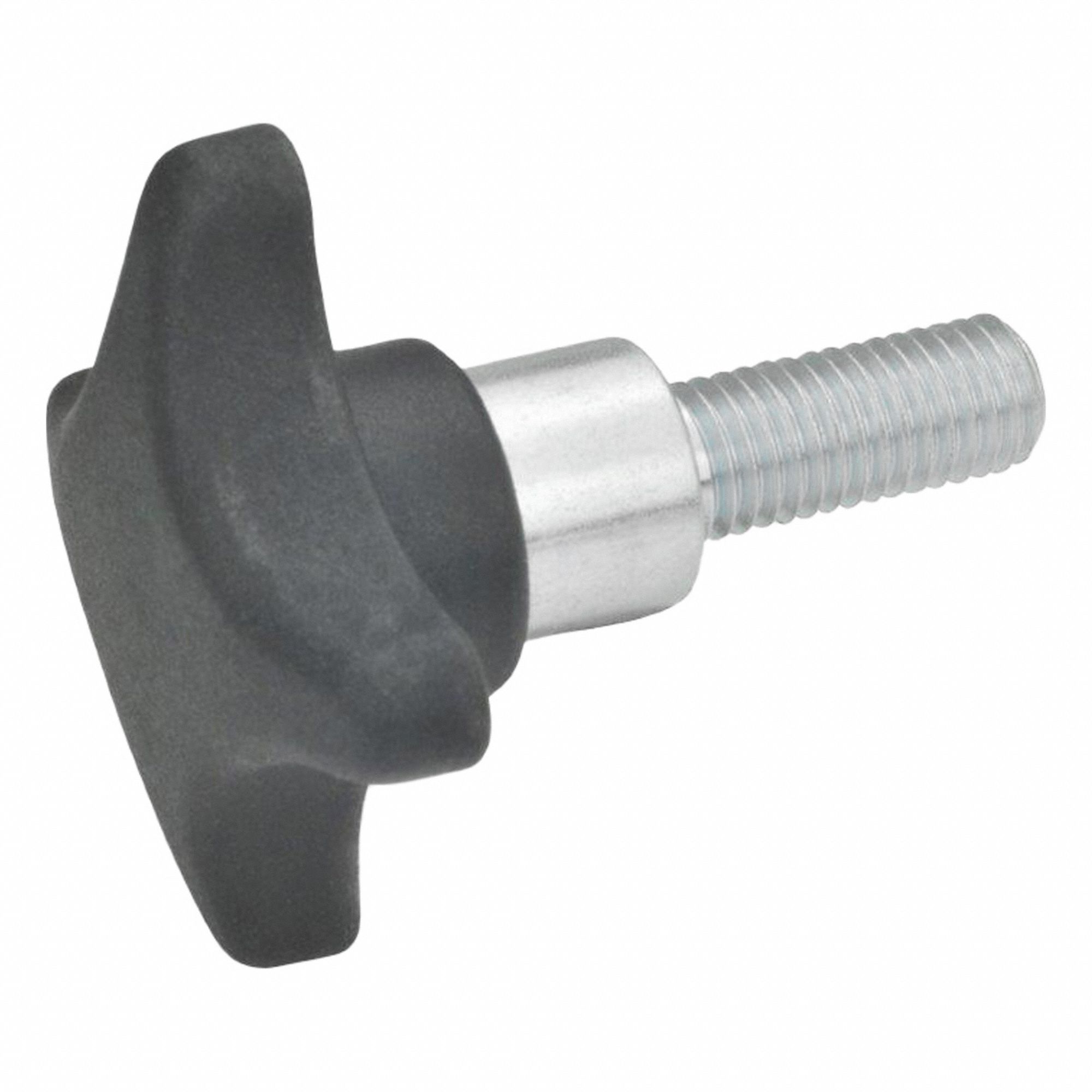 JW WINCO, Plastic w/ Steel Thread, M12 Thread, Hand Knobs; 4-Prong ...