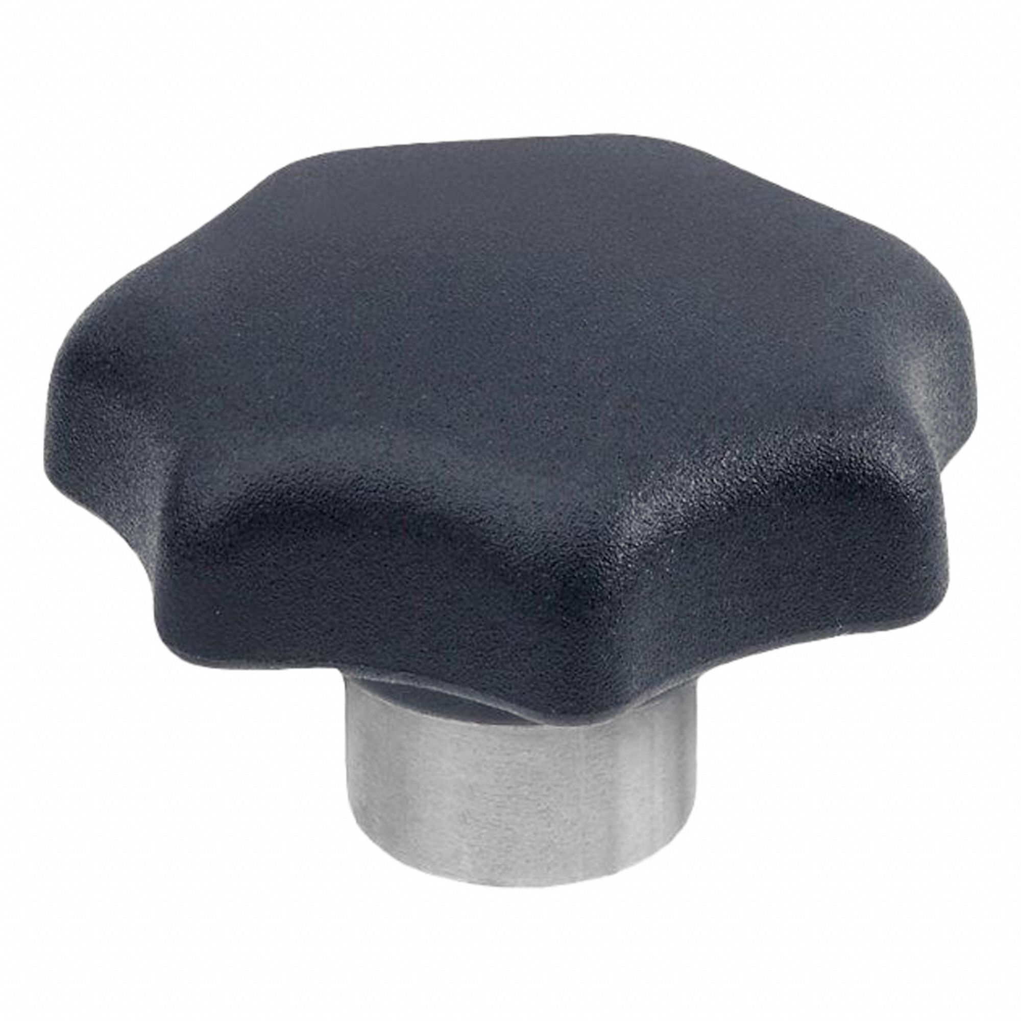 JW WINCO, 7 Point, Plastic w/ SS Thread, Plastic Hand Knobs with ...