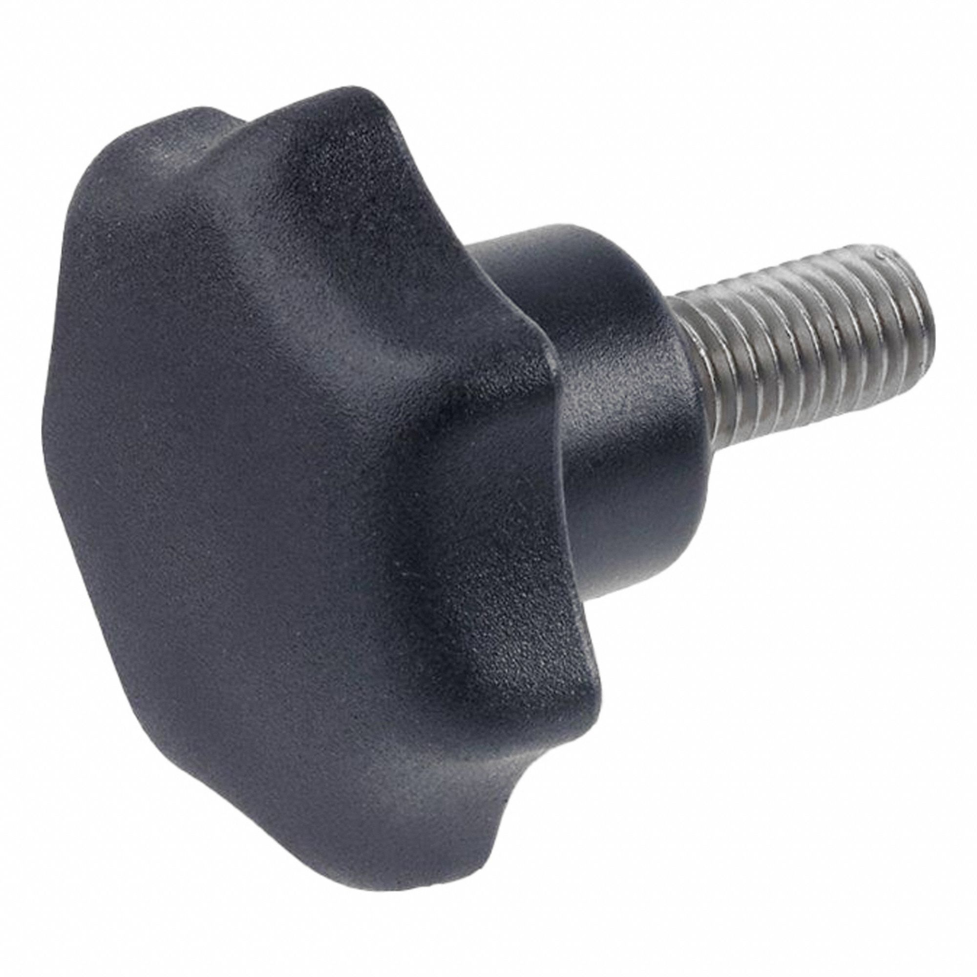 JW WINCO, 7 Point, Plastic Hand Knobs w/Stainless Stud; Plastic Star ...