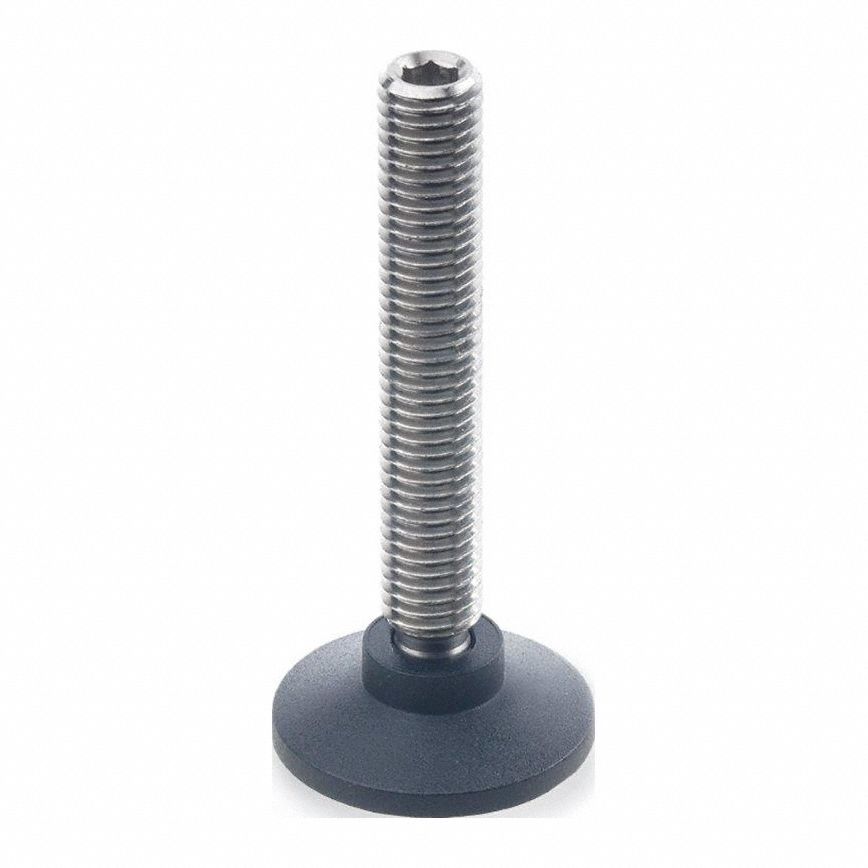 JW WINCO, Swiveling Stud, M10 Thread Size, Male-End Leveling Mount ...